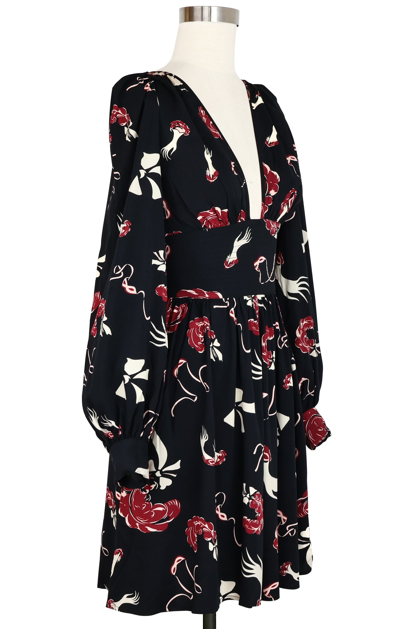 Deep Cut Bianca Mini Dress - Midnight Slap and Tickle - Final Sale ...