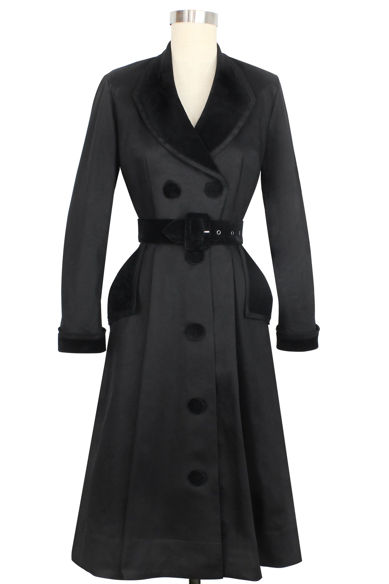 Fontaine Coat Dress - Black - Final Sale – Trashy Diva