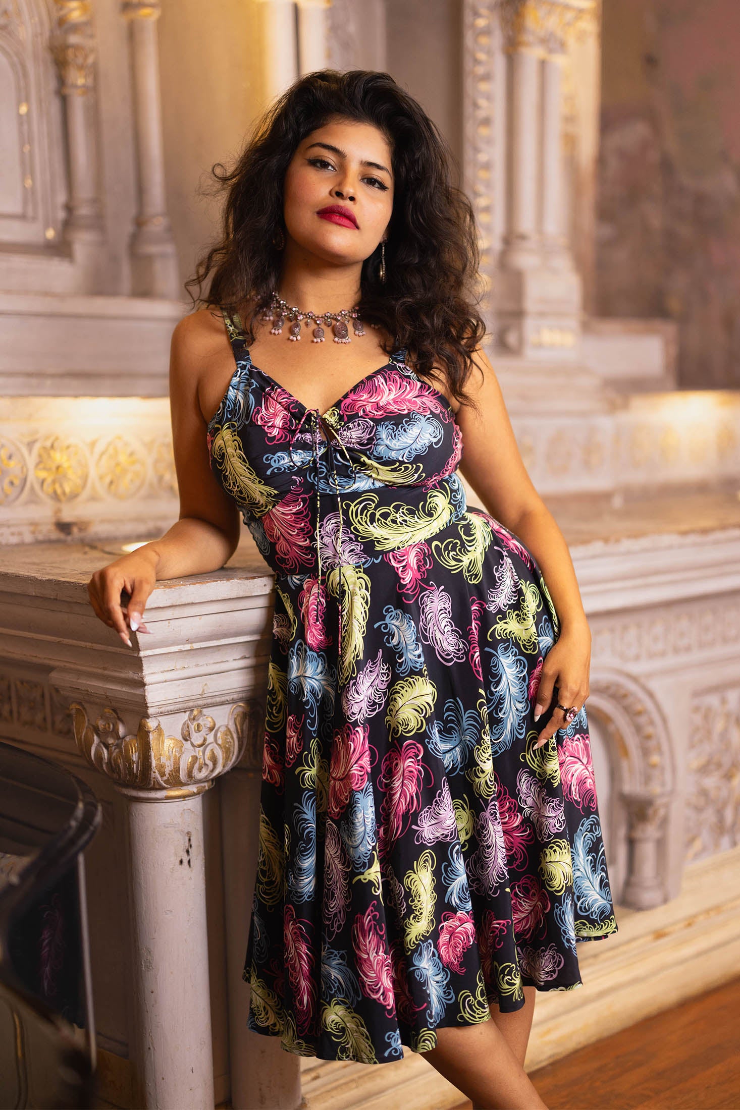 L'Amour Dress - French Feathers – Trashy Diva