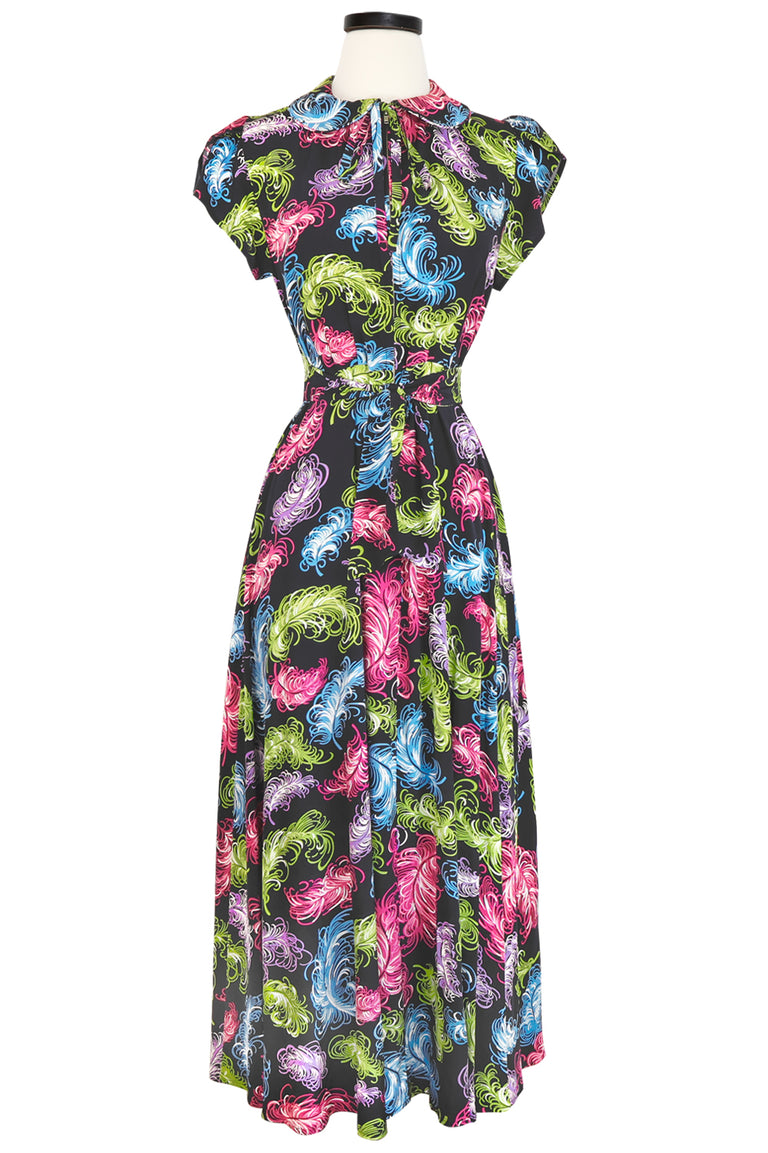 30s Dressing Gown - French Feathers – Trashy Diva