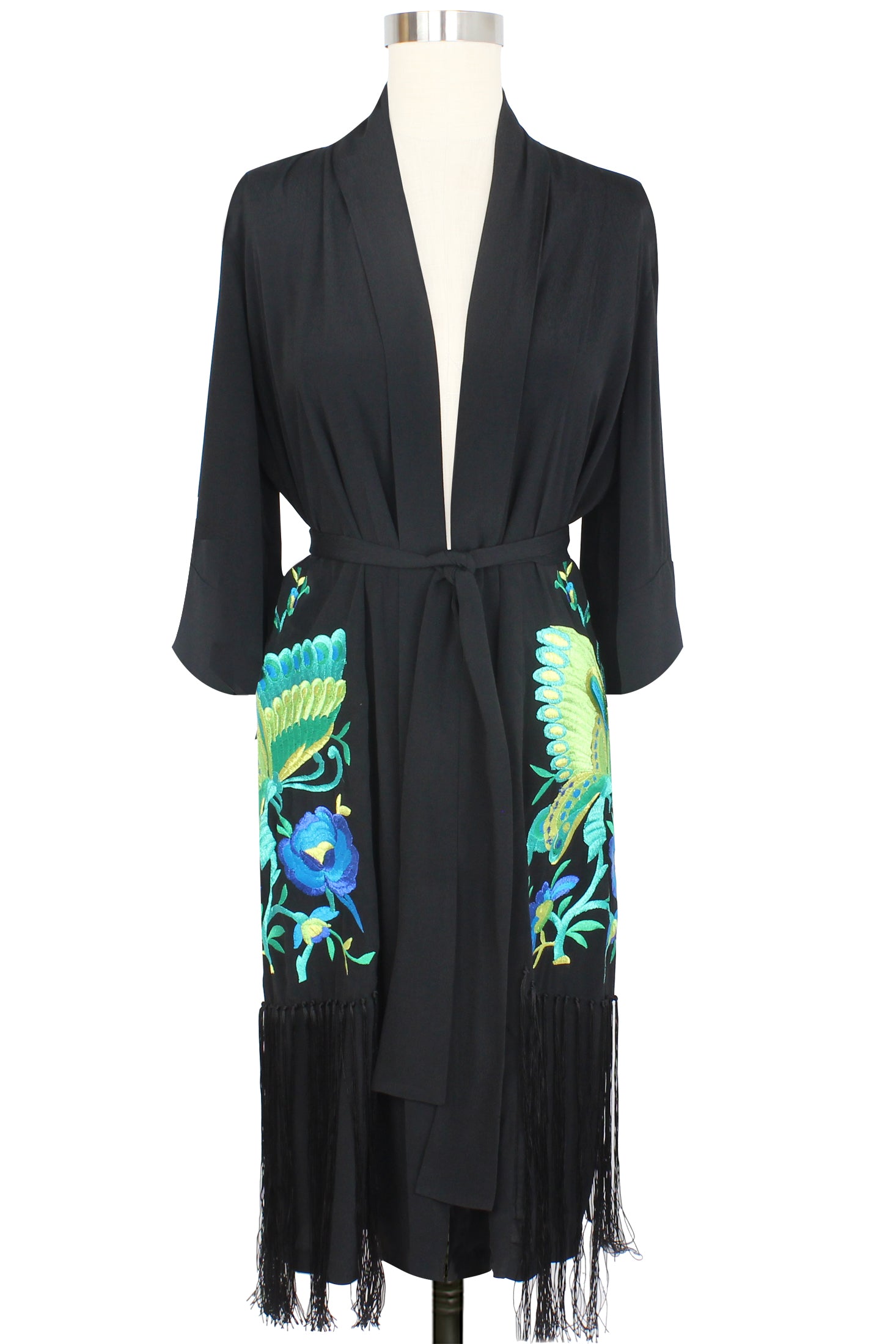 Butterfly Fringe Robe - Psychedelic Butterflies